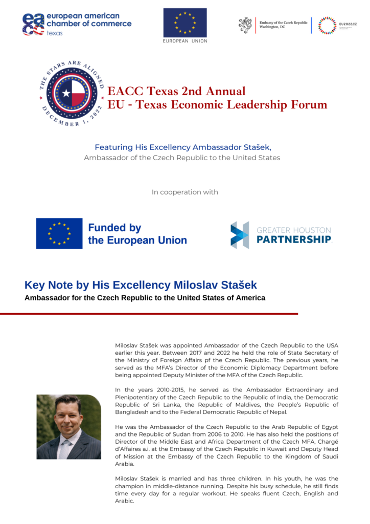 Speakers Bio - European American Chamber of Commerce Texas [EACCTX] | Your Partner for ...